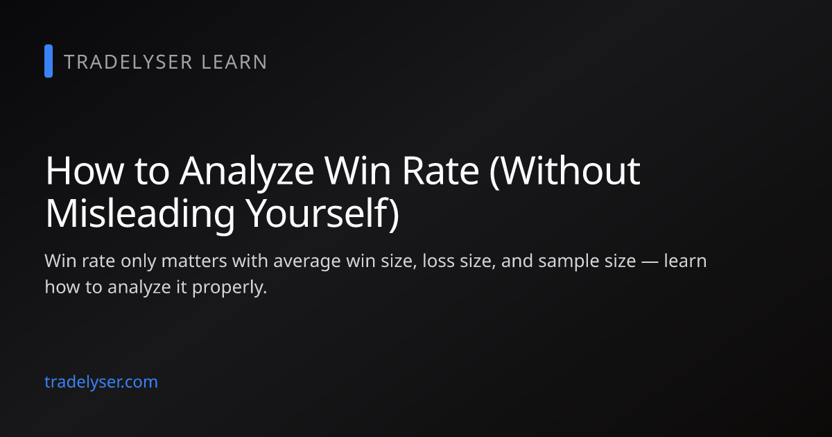 How to Analyze Win Rate (Without Misleading Yourself) | TradeLyser