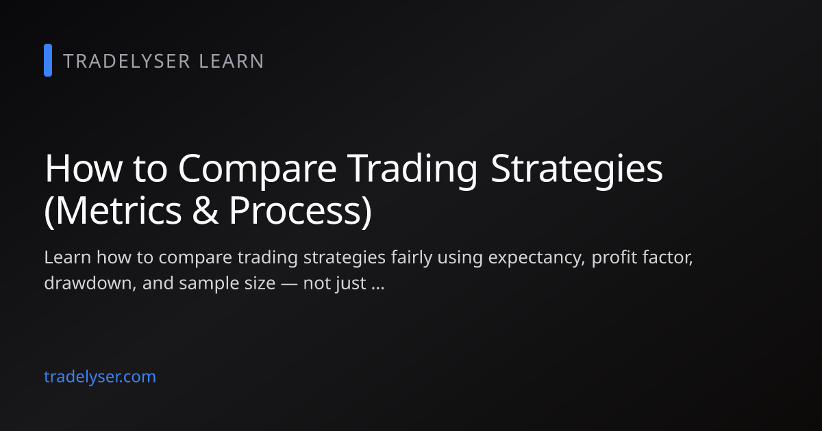 How to Compare Trading Strategies (Metrics & Process) | TradeLyser